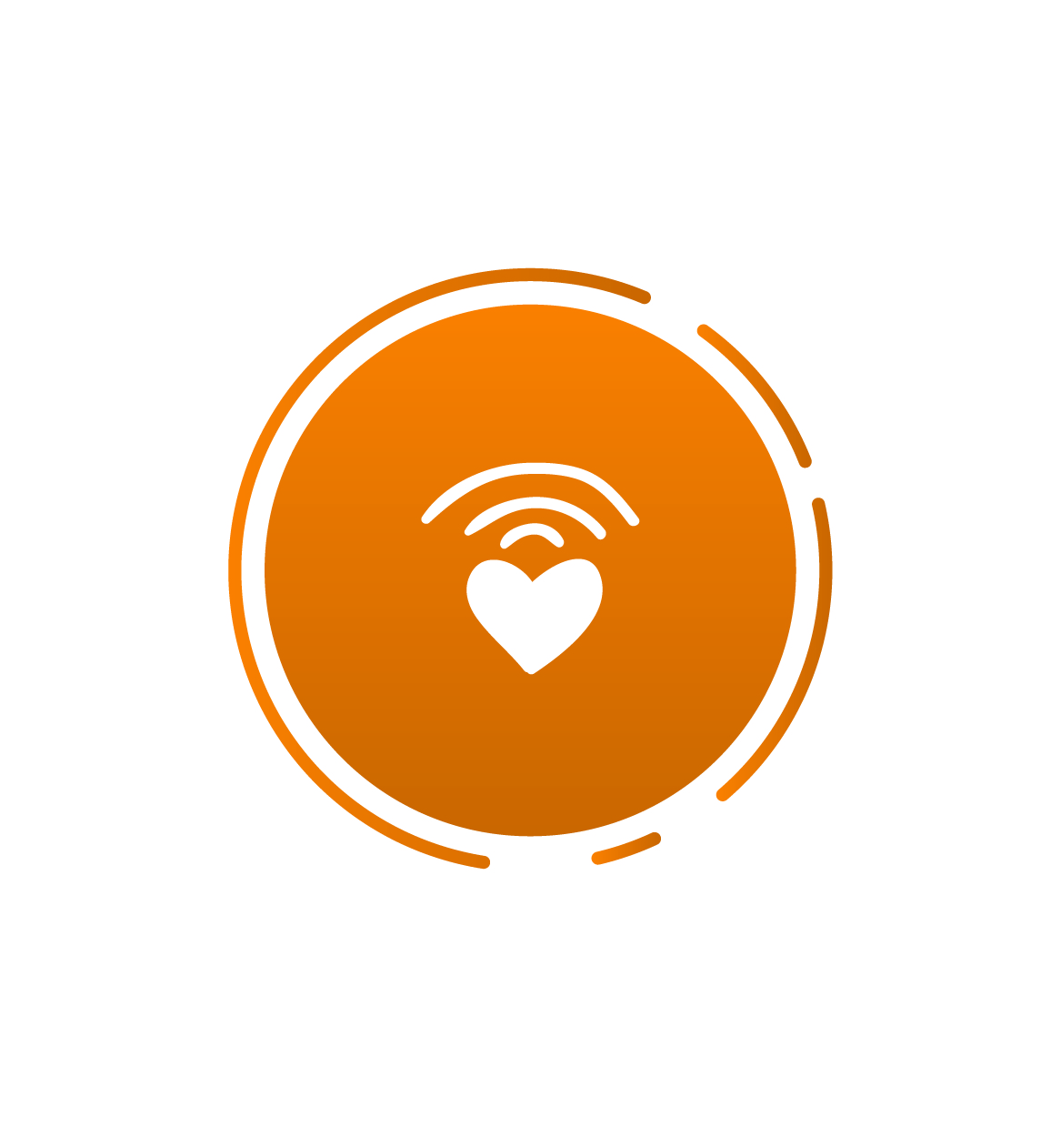 Free High-Quality CaringBridge gradient icon for Creative Design