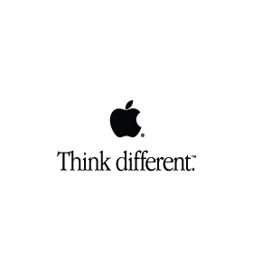 Free High-Quality apple think different logo for Creative Design
