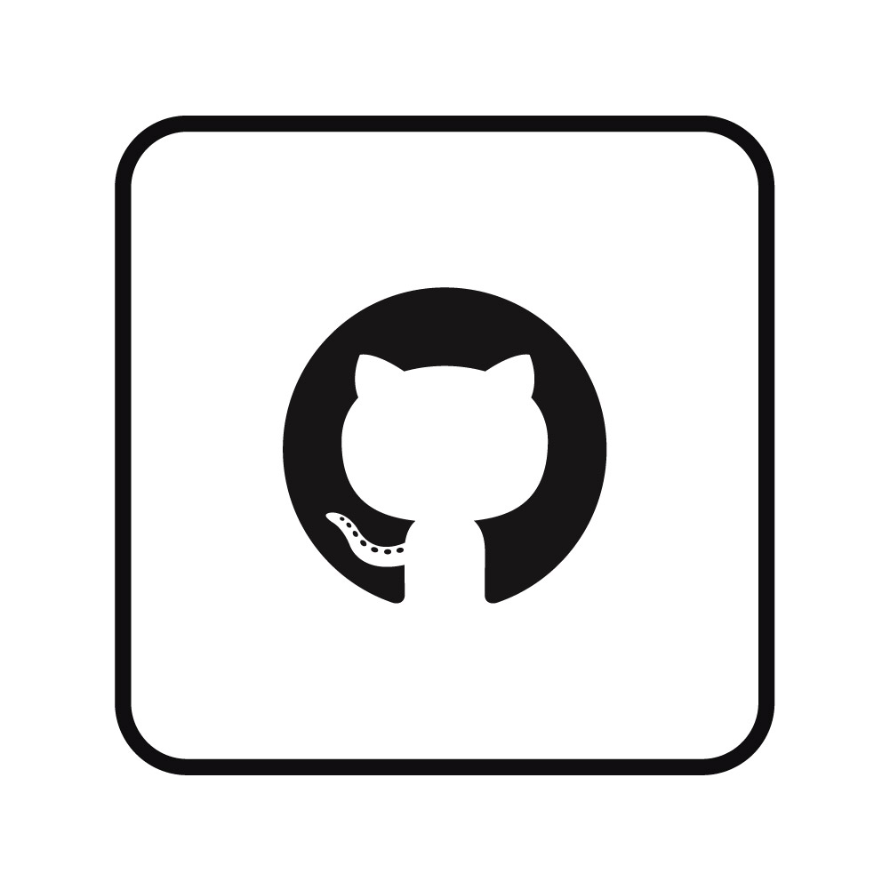 Download Black Outline Square Github icon in SVG Vector or PNG