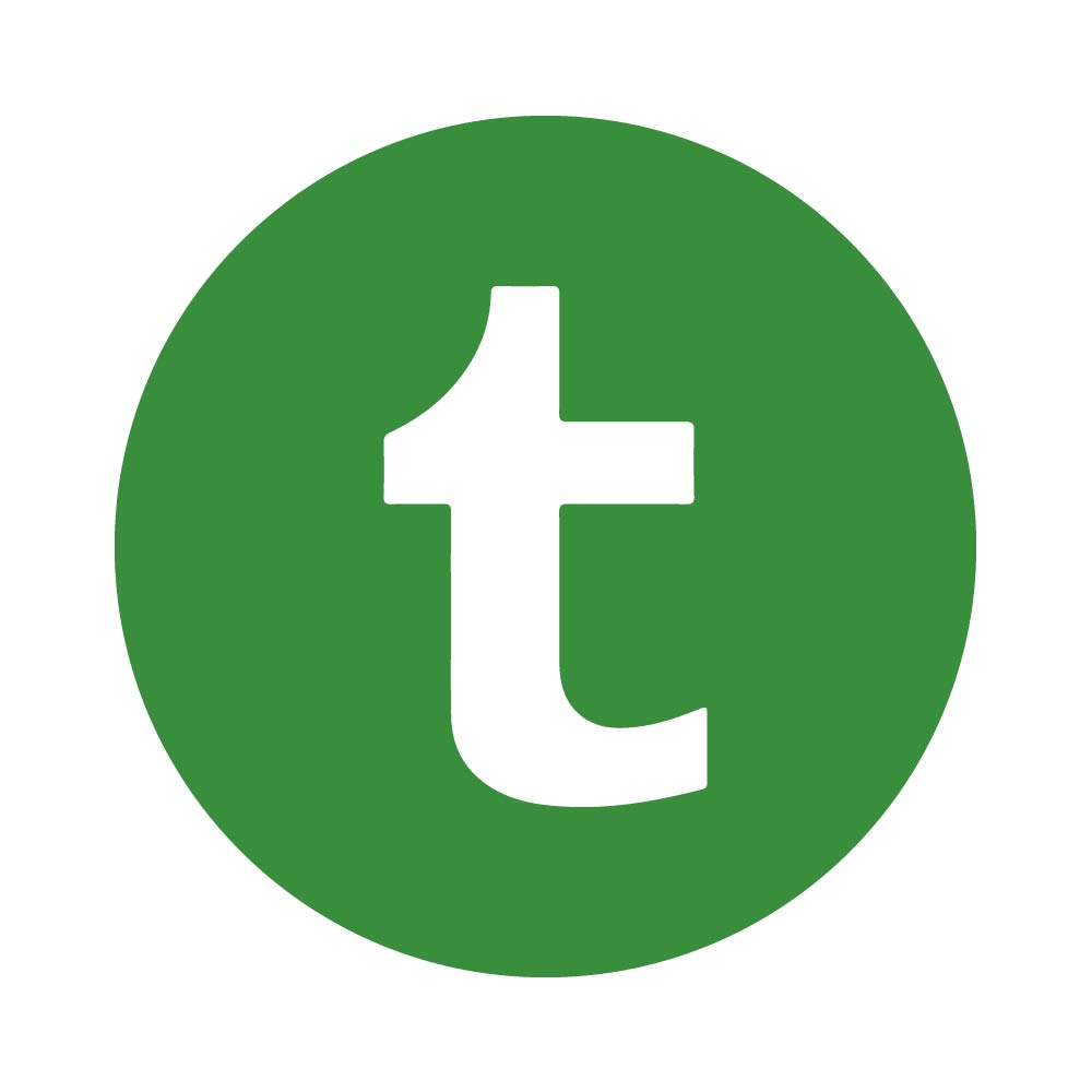 Free High-Quality Green Tumblr Logo Circle for Creative Design