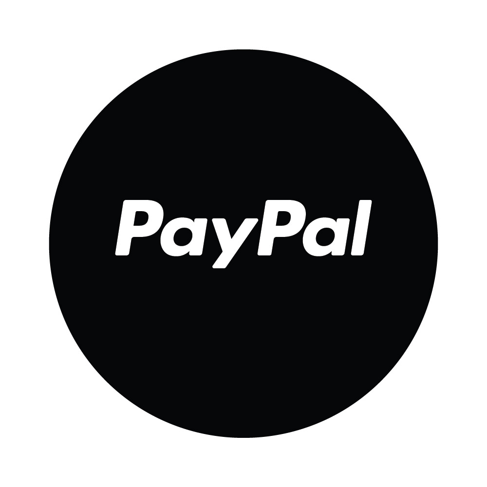 Free High-Quality Black Background Circle Paypal Logo for Creative Design