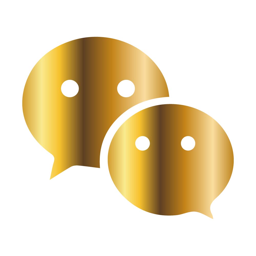 Free High-Quality Golden Wechat Icon for Creative Design