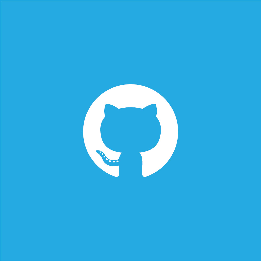 Free High-Quality Skyblue Background Github Icon for Creative Design
