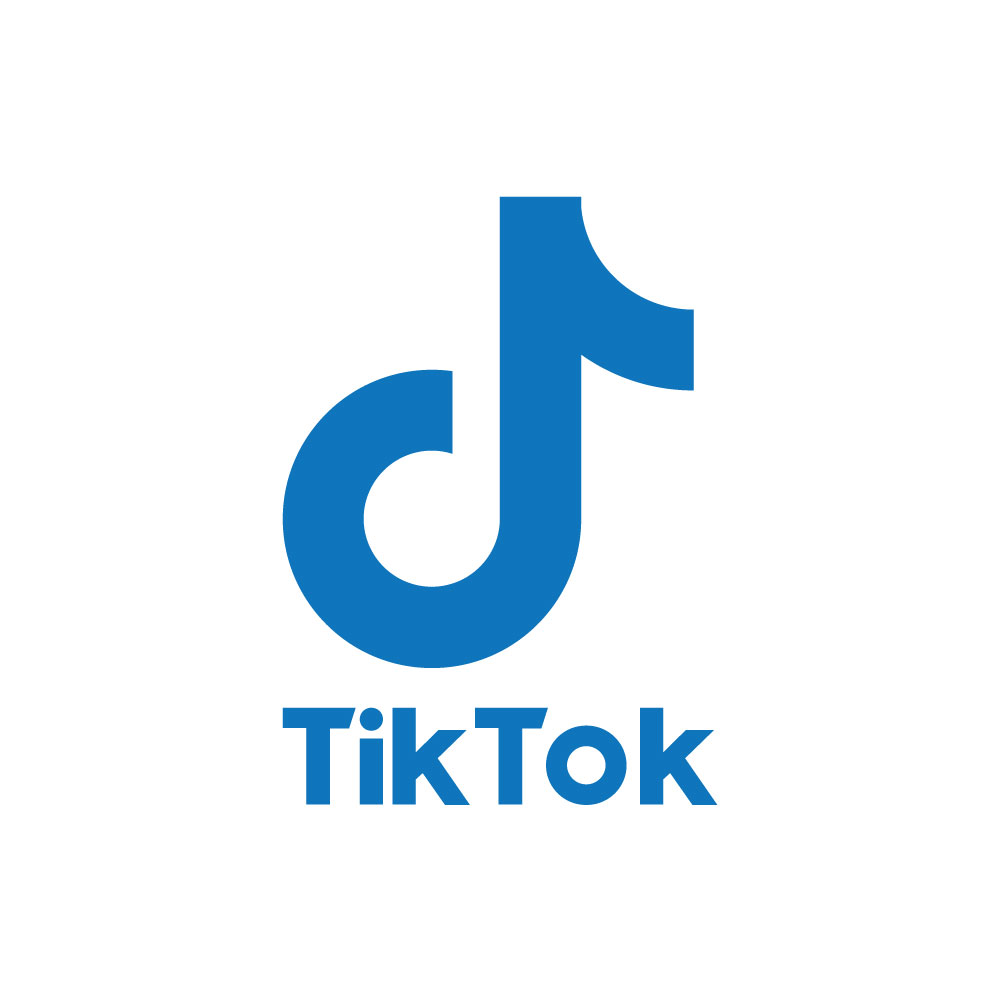 Free High-Quality tiktok logo blue for Creative Design
