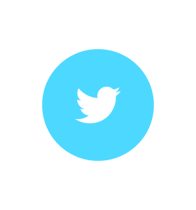 Free High-Quality Twitter circle icon for Creative Design