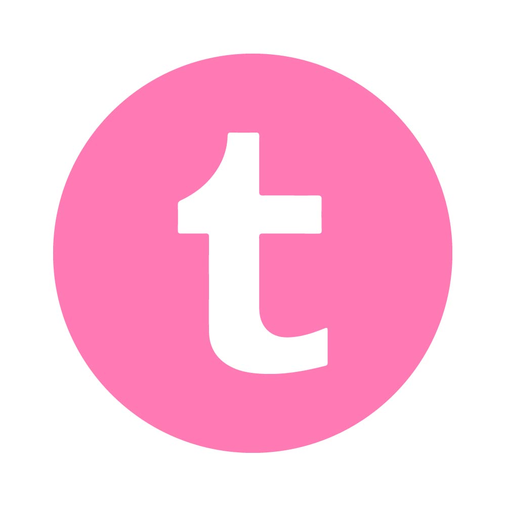 Free High-Quality Pink Tumblr Logo Circle for Creative Design