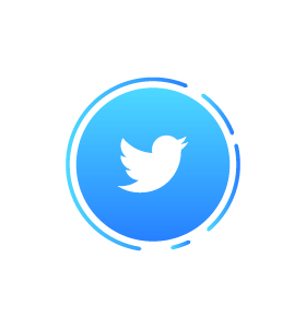 Free High-Quality Twitter gradient icon for Creative Design