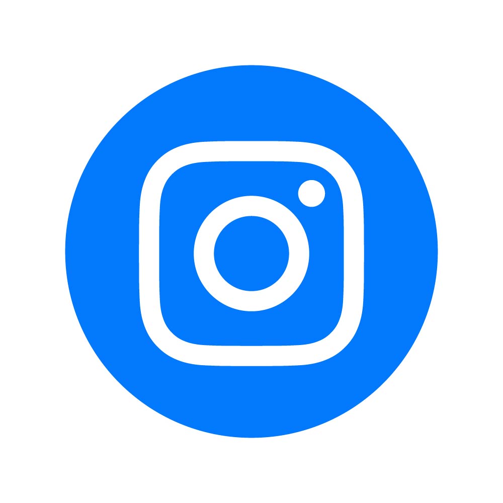 Free High-Quality Circle Instagram Logo Blue for Creative Design
