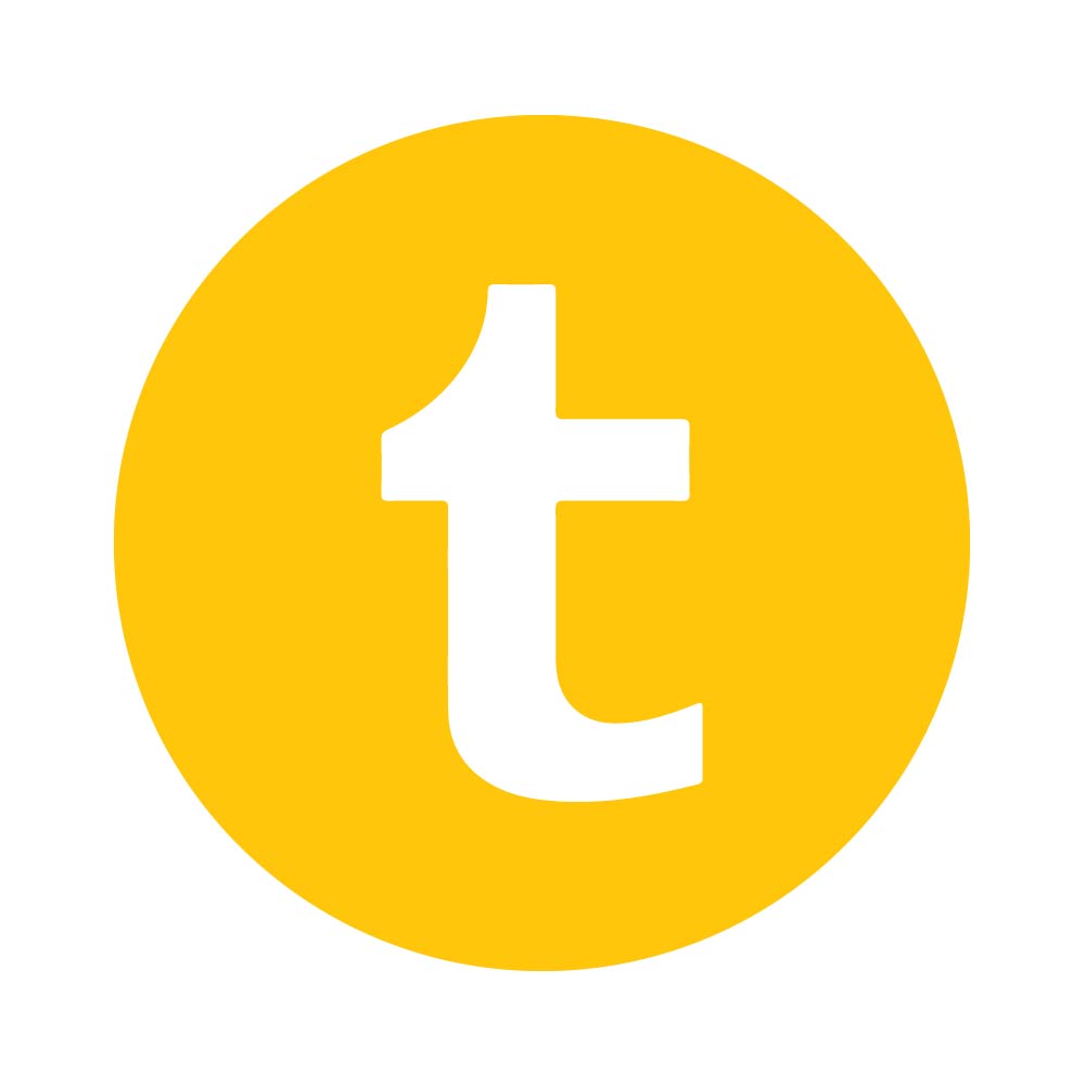 Free High-Quality Yellow Tumblr Logo Circle for Creative Design