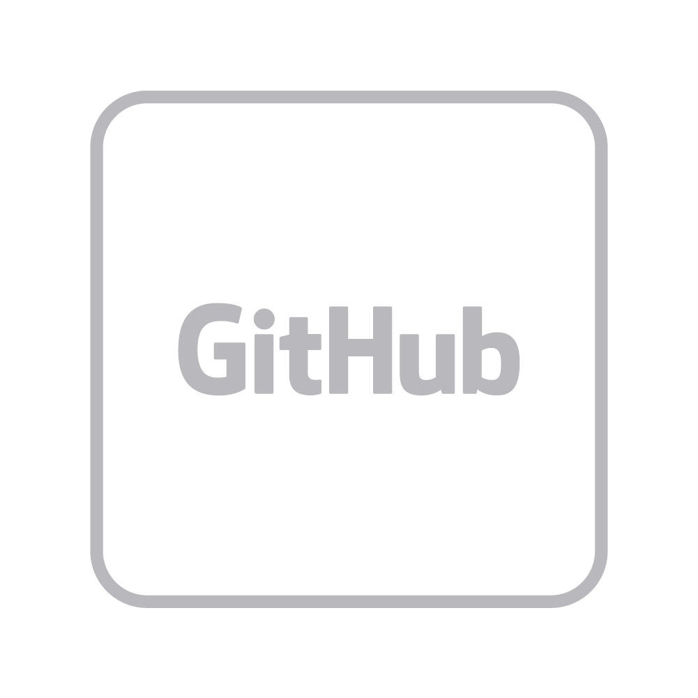 Free High-Quality Gray Outline Square Github Logo for Creative Design