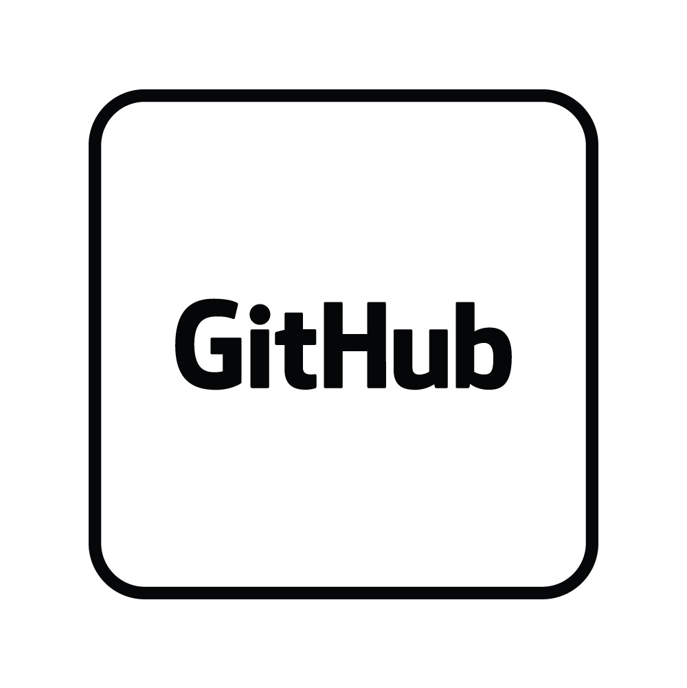Free High-Quality Black Outline Square Github Logo for Creative Design
