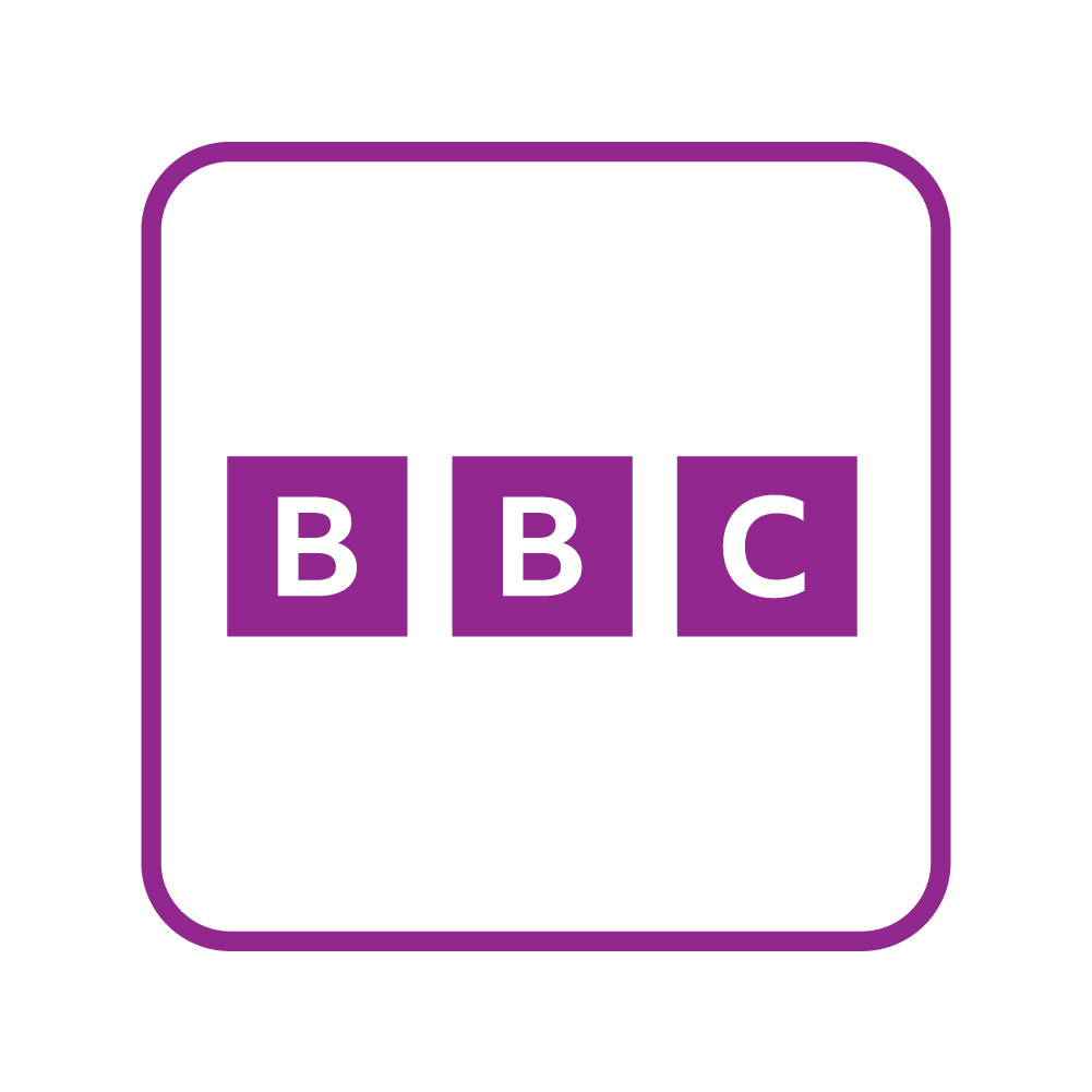 Free High-Quality Purple Outline Square BBC Logo for Creative Design