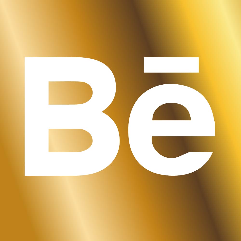 Free High-Quality Behance Golden logo for Creative Design