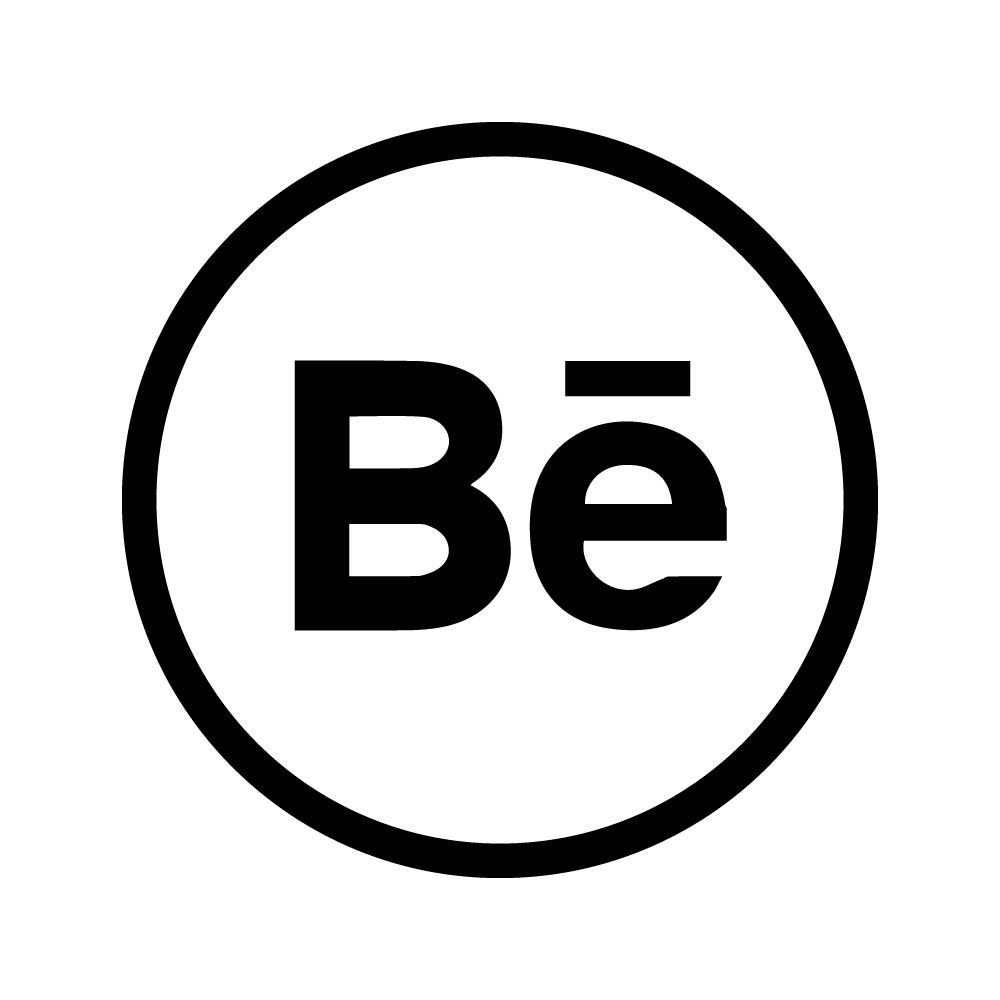 Free High-Quality Behance Logo Outline Black for Creative Design