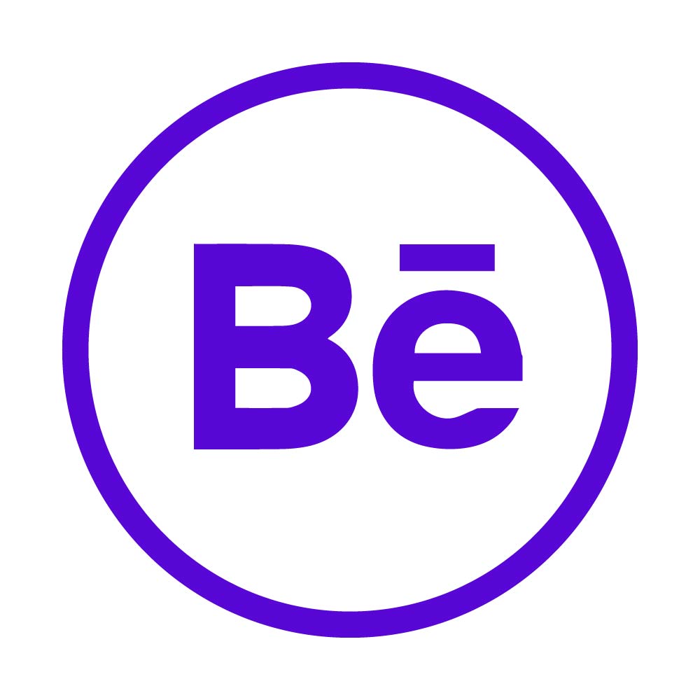 Free High-Quality Behance Logo Outline Purple for Creative Design