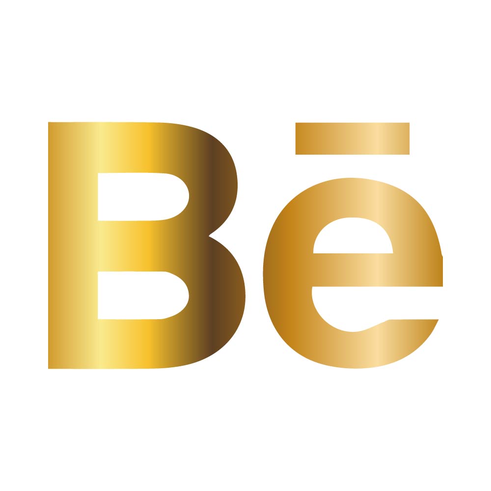 Free High-Quality Behance Logo Transparent Golden for Creative Design
