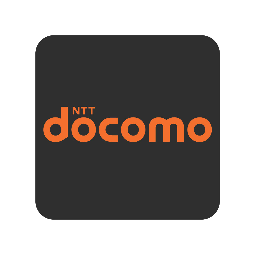 Download Black Background Square Orange Docomo Logo in SVG Vector or PNG