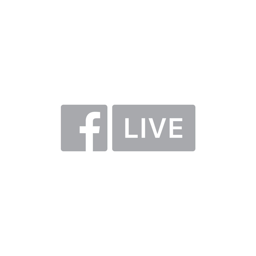Free High-Quality Grey Facebook Live Png Logo for Creative Design