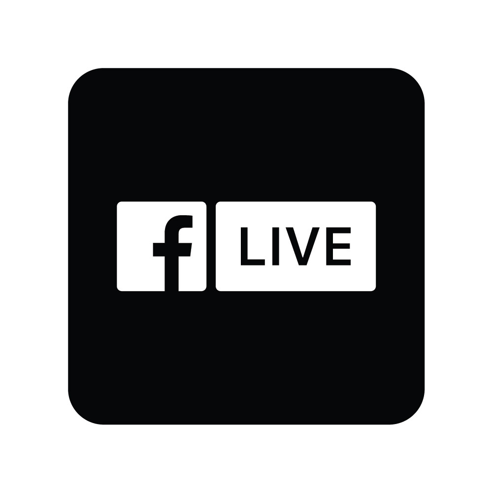 Free High-Quality Black Background Square Png Live Logo for Creative Design