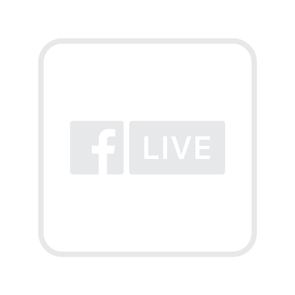 Free High-Quality Light Grey Outline Facebook Live Logo for Creative Design