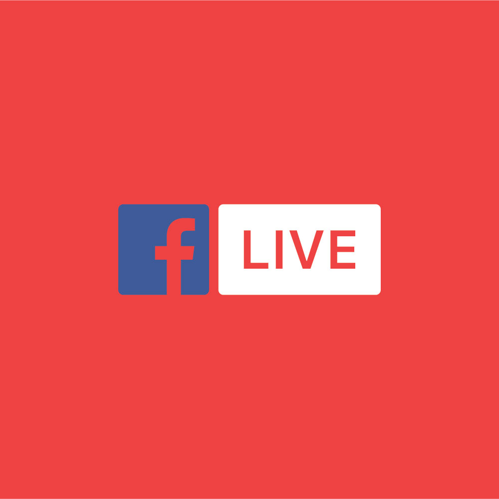Free High-Quality Red Background Live Stream Logo for Creative Design