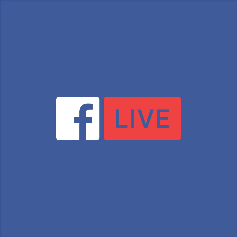 Free High-Quality Blue Background Red Facebook Logo for Creative Design