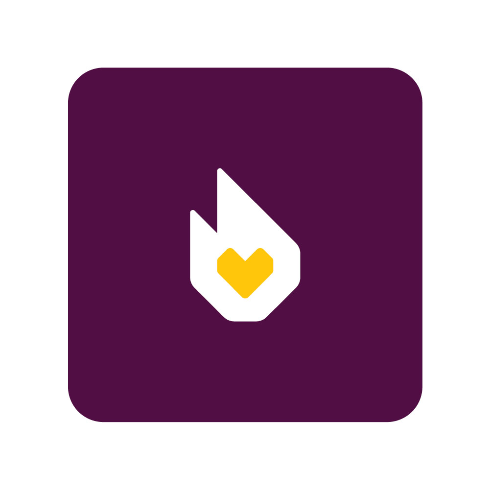 Free High-Quality Purple Background Fandom Square Symbol Logo for ...