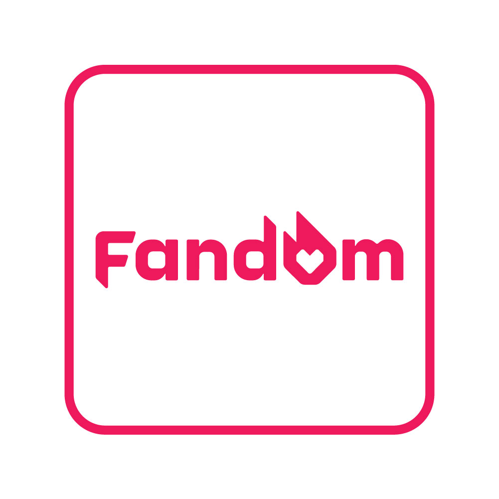 Free High-Quality Pink Outline Fandom Square Logo for Creative Design
