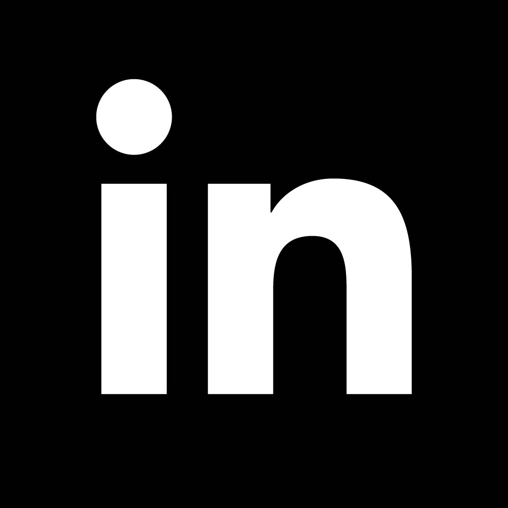 Free High-Quality White Linked In Logo For Black Background for ...