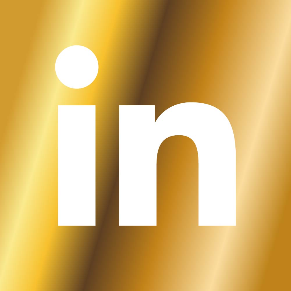 Free High-Quality Linked In Logo Png Backand Golden for Creative Design