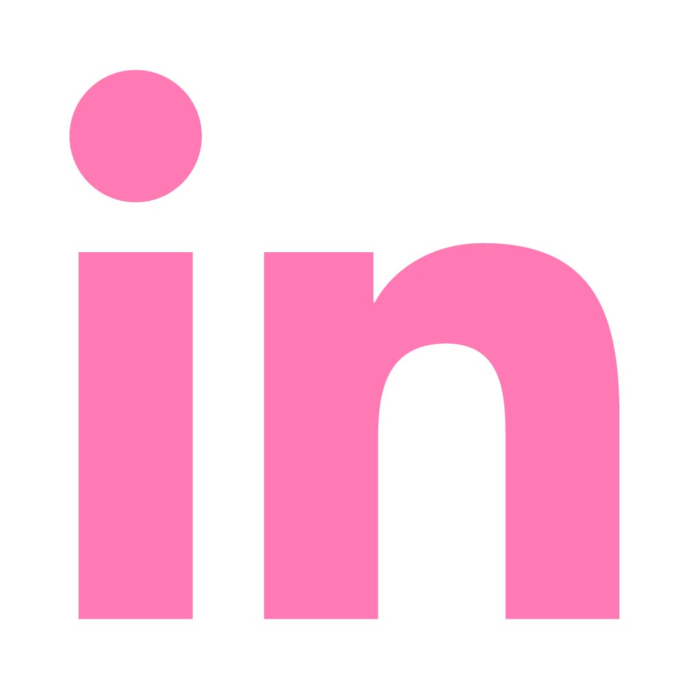 Free High-Quality Linked In Logo Icon Pink for Creative Design