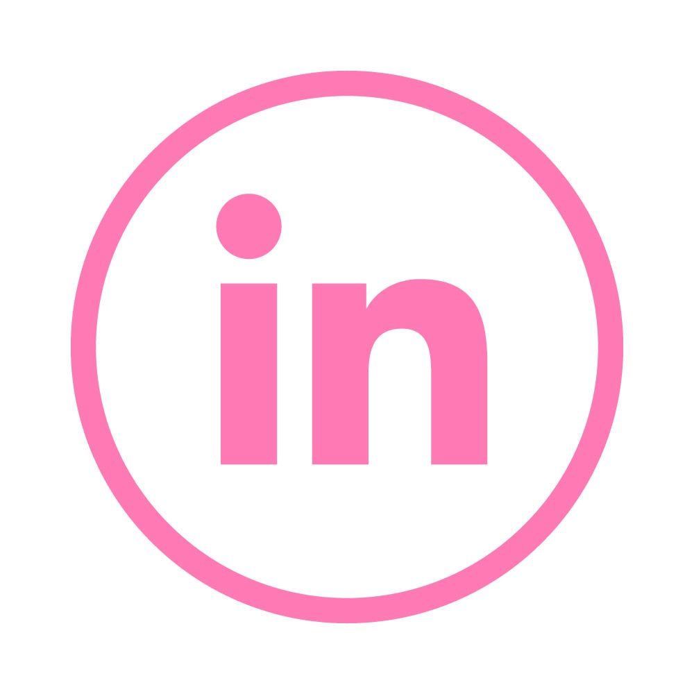 Free High-Quality Linked In Logo Png Outline Pink for Creative Design