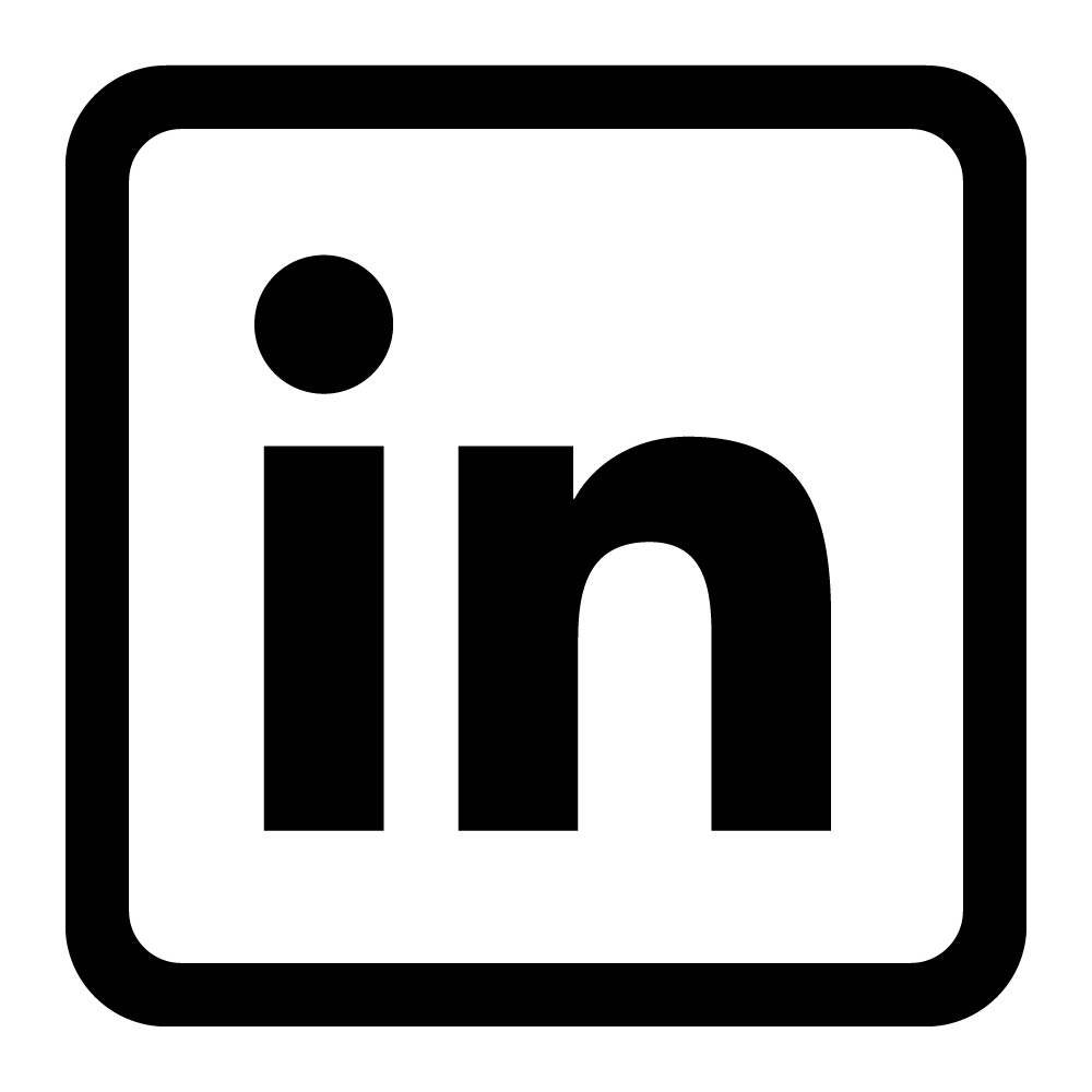 Free High-Quality Square Linked In Logo Outline Black for Creative Design