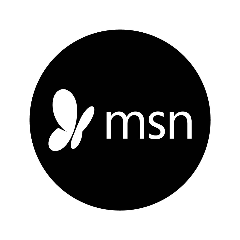 Free High-Quality Black Background Circle Msn Logo for Creative Design