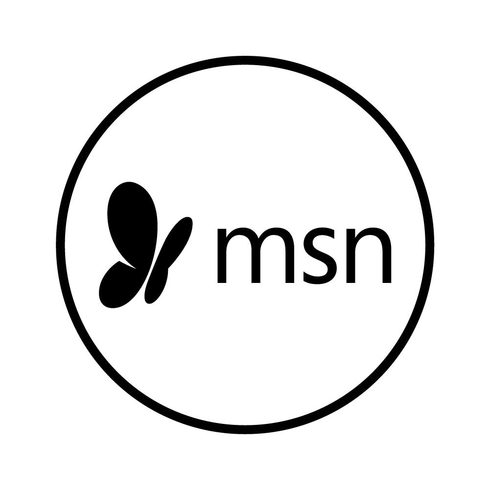 Free High-Quality Black Outline Msn Logo for Creative Design