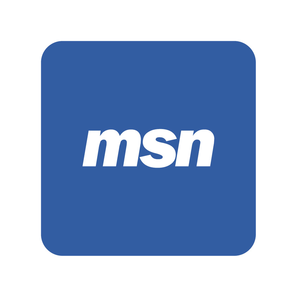 Free High-Quality Blue Background Square White Msn Logo for Creative Design