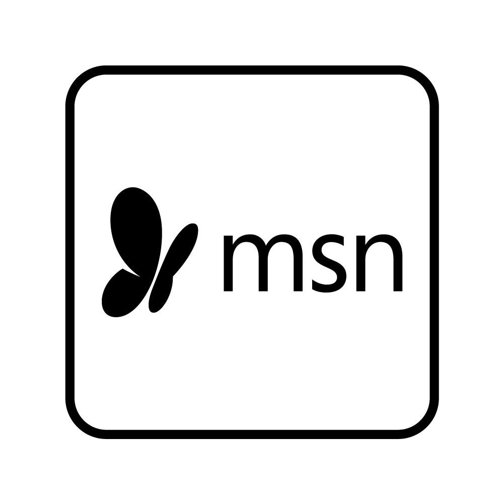 Free High-Quality Black Outline Black Msn Logo for Creative Design