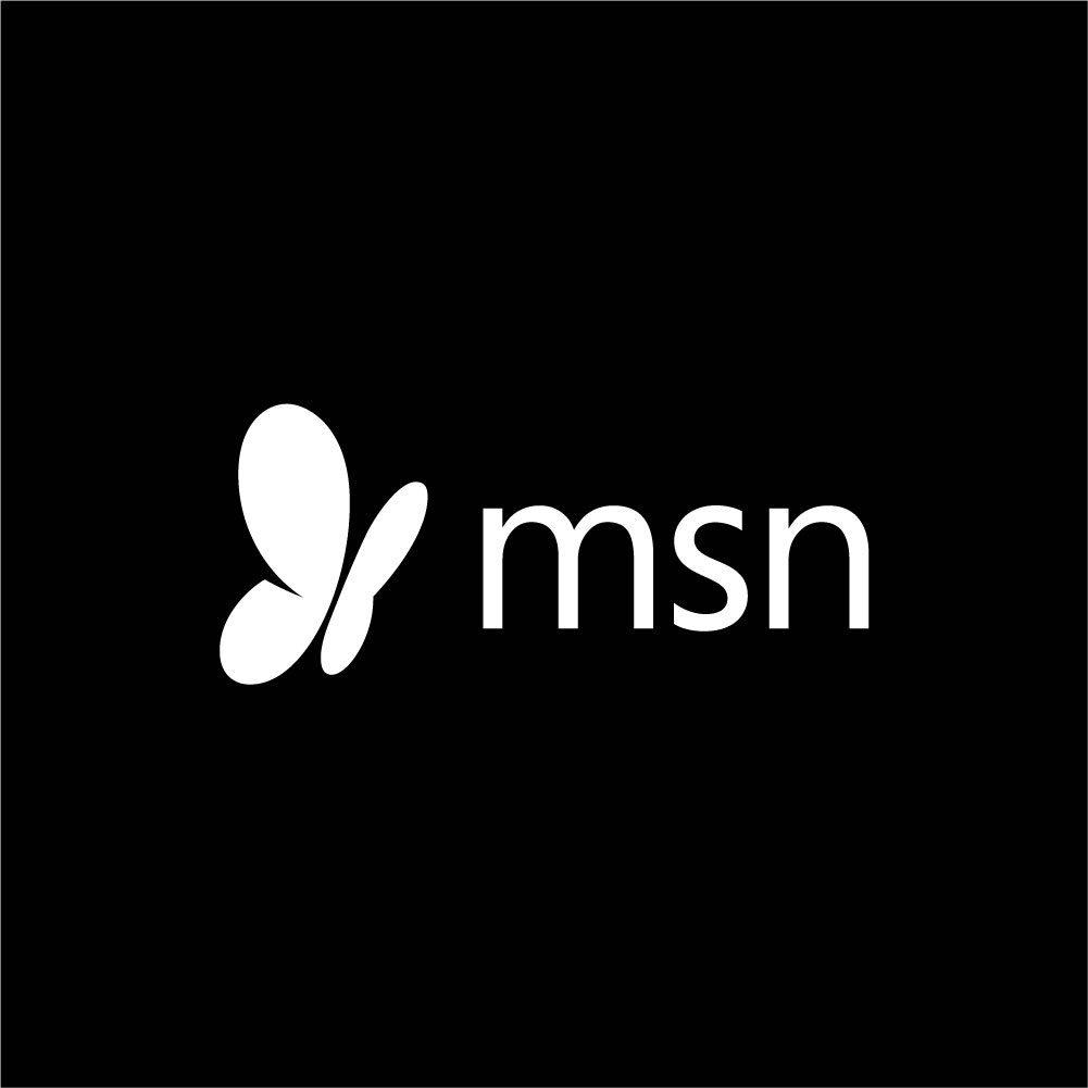 Free High-Quality Black Background Msn Logo for Creative Design