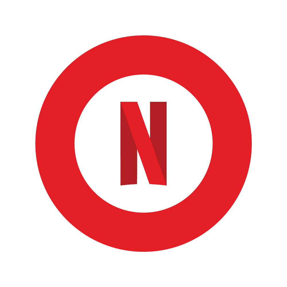 Free High-Quality Light Red Outline Netflix Logo for Creative Design