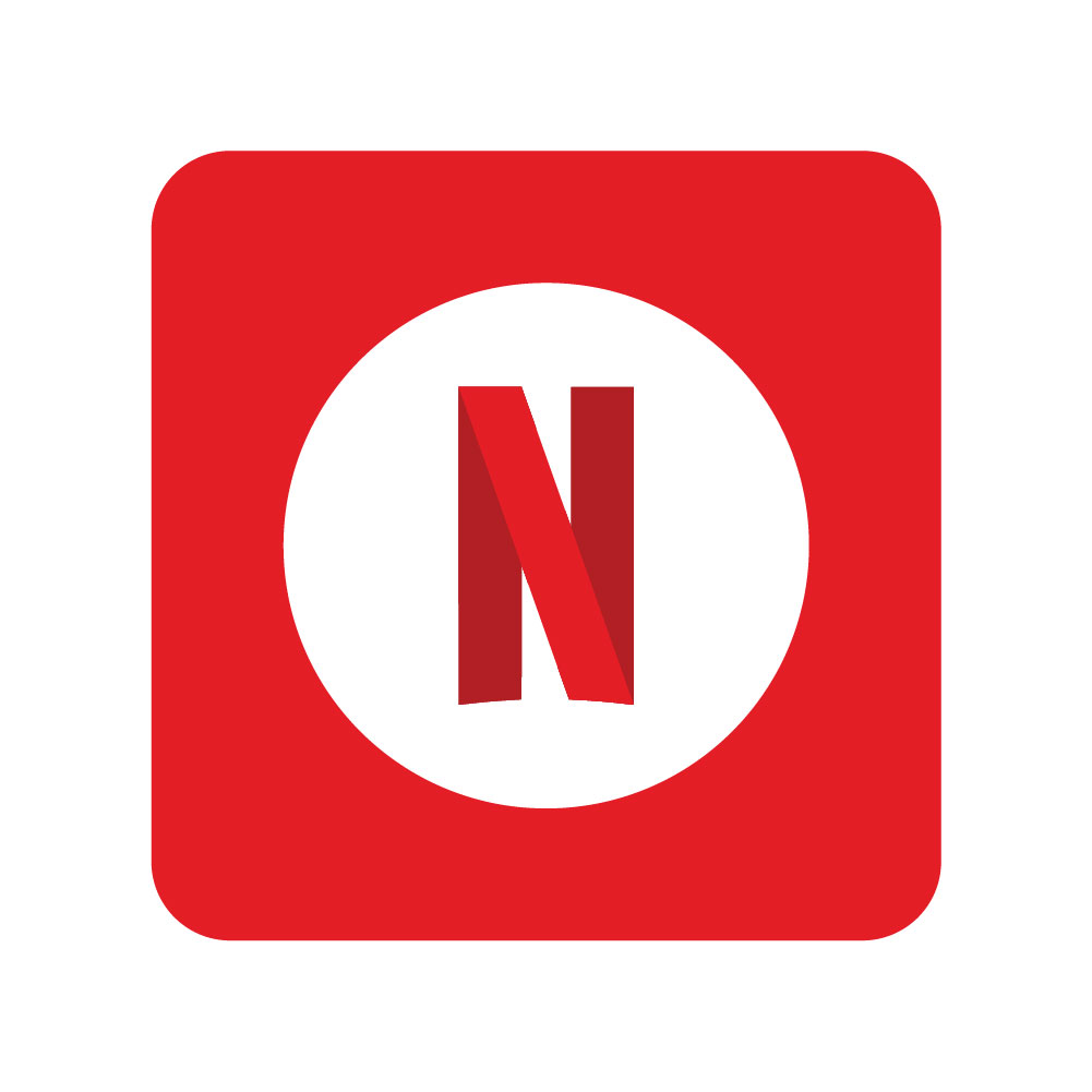 Free High-Quality Light Red Background Netflix Logo for Creative Design