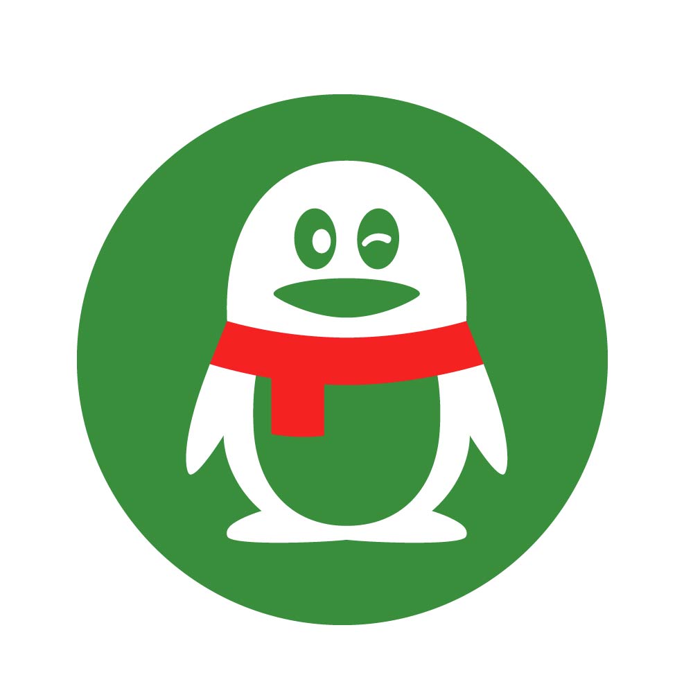 Free High-Quality Green QQ Logo Circle for Creative Design