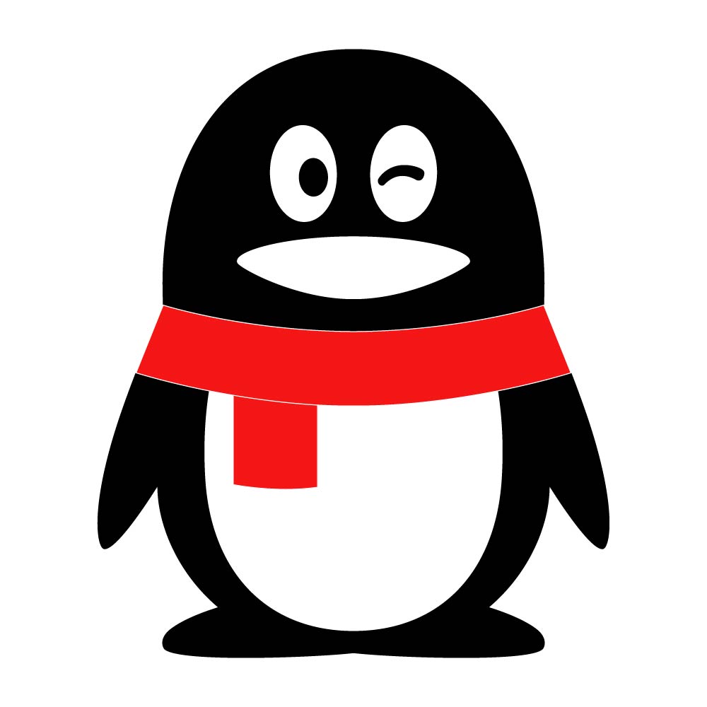 Free High-Quality Black QQ Icon for Creative Design