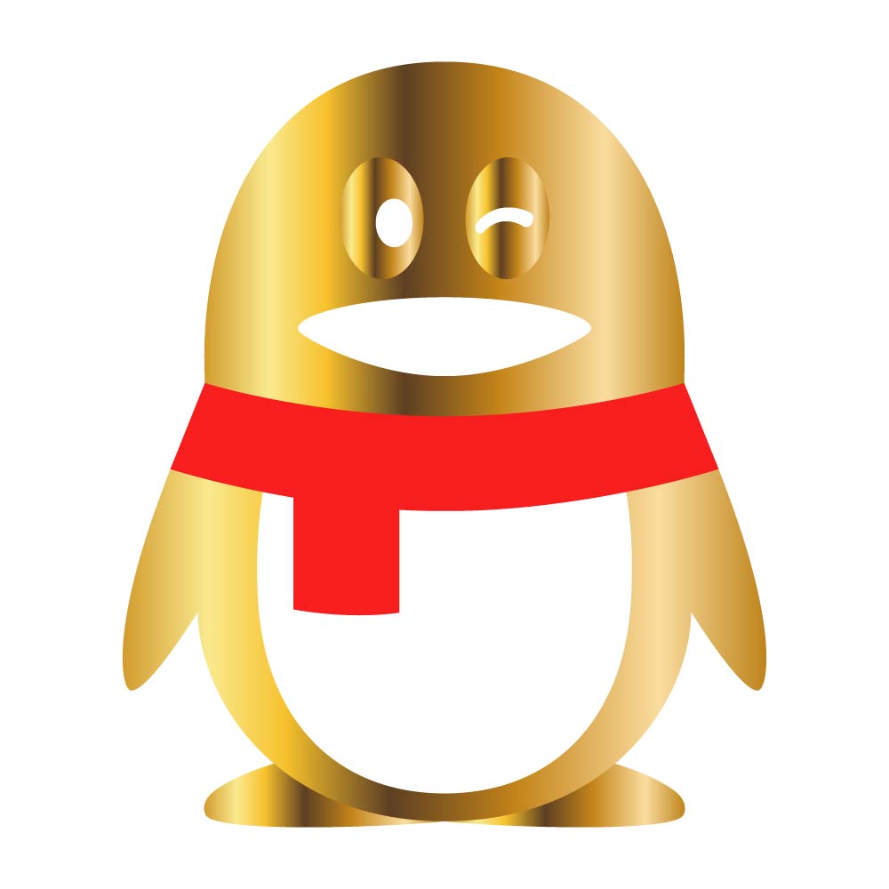 Free High-Quality Golden QQ International Icon for Creative Design