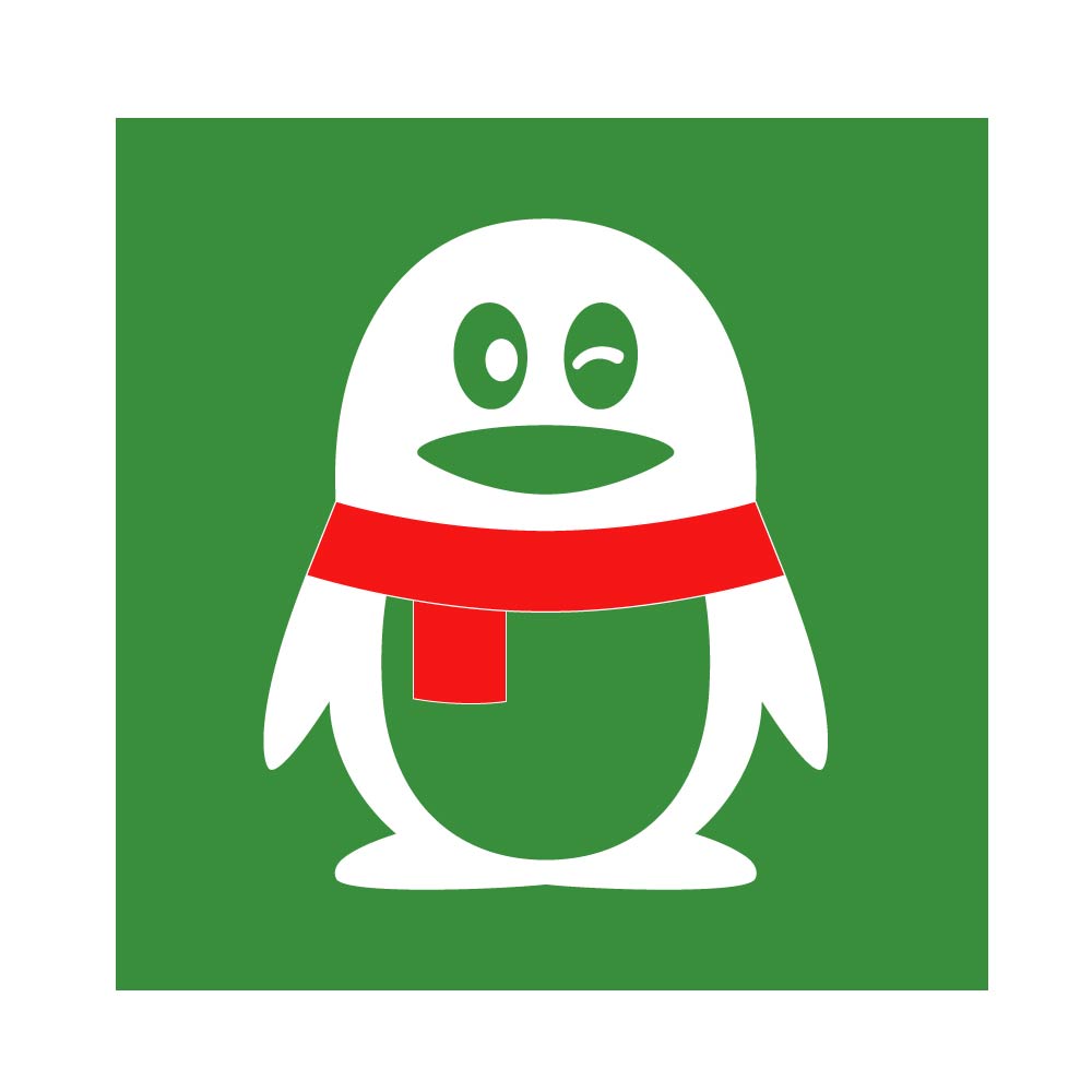 Free High-Quality Green QQ Logo Square for Creative Design