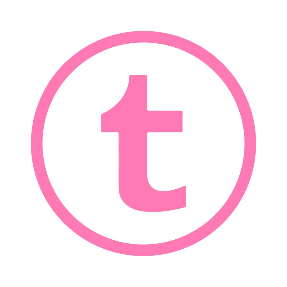 Free High-Quality Pink Tumblr Logo Outline for Creative Design