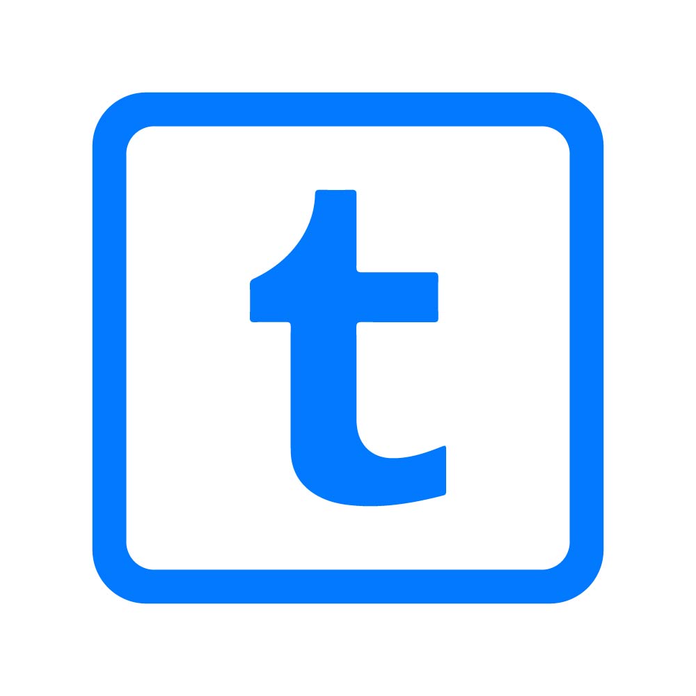 Free High-Quality Blue Tumblr Logo Square for Creative Design