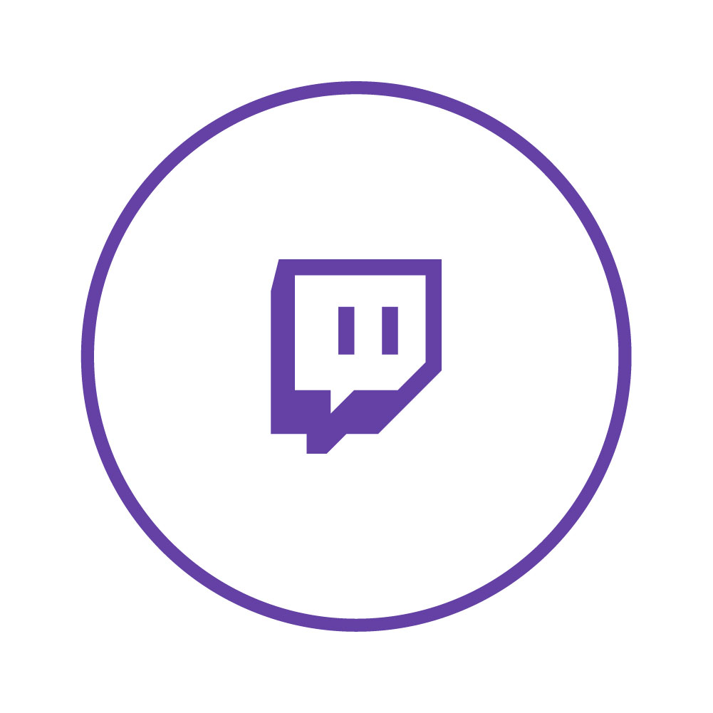 Free High-Quality Purple Outline Twitch Symbol Tv Logo for Creative Design