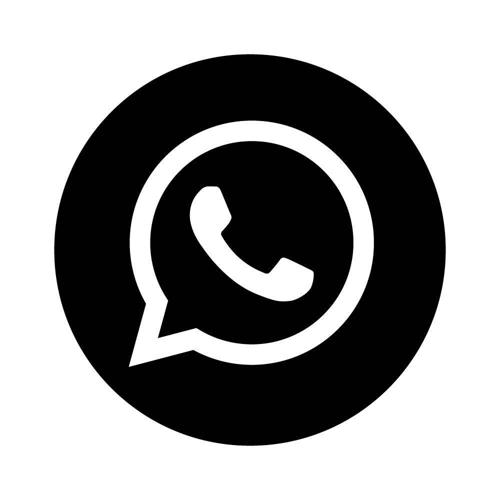 Free High-Quality Black Whatsapp Logo Circle for Creative Design