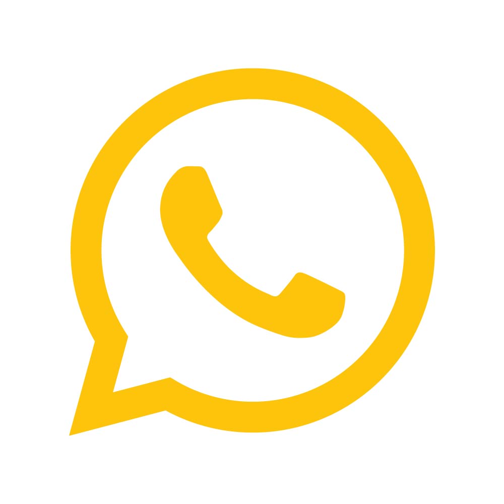 Free High-Quality Yellow Whatsapp Logo Outline for Creative Design