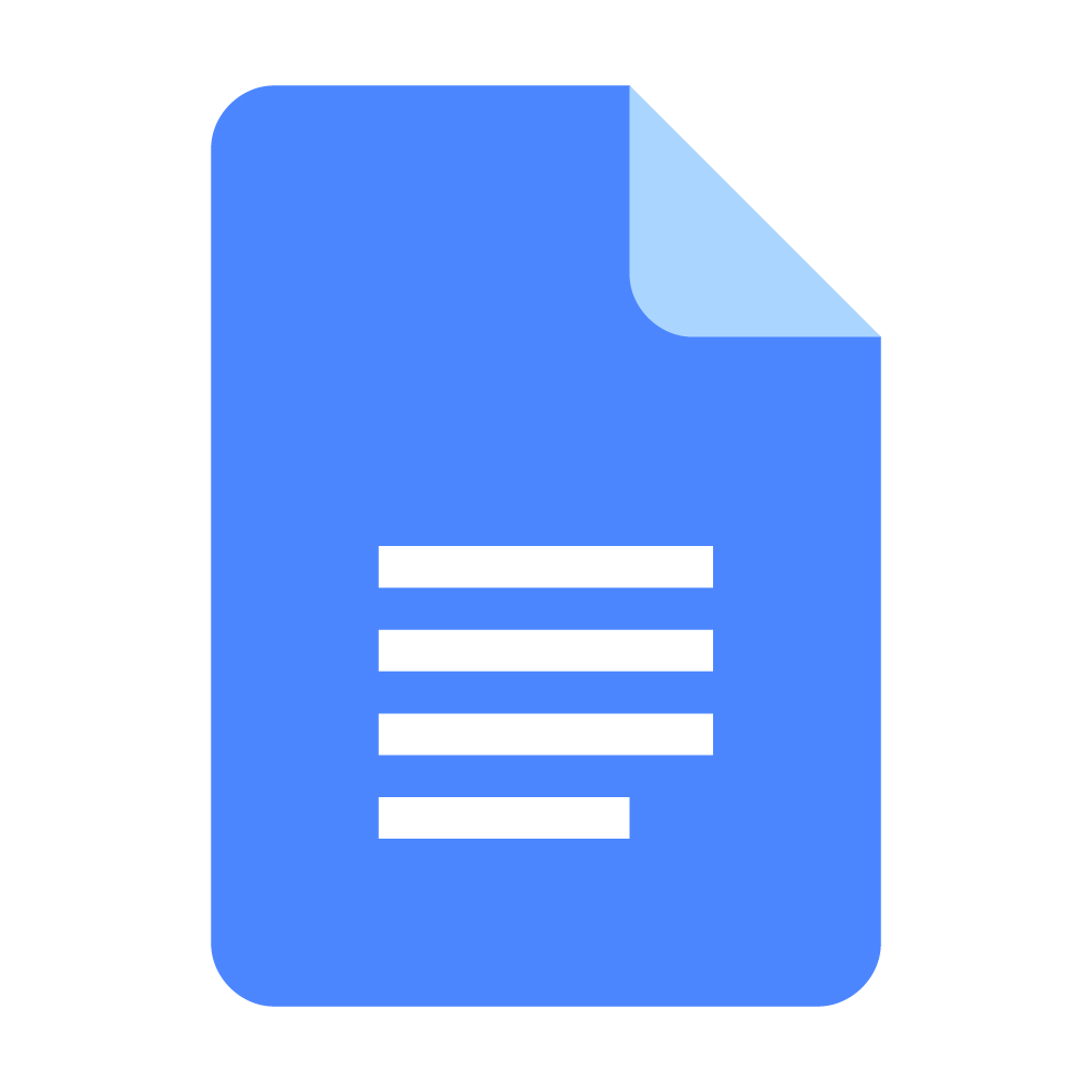 Free High-Quality Google Docs Icon Logo for Creative Design